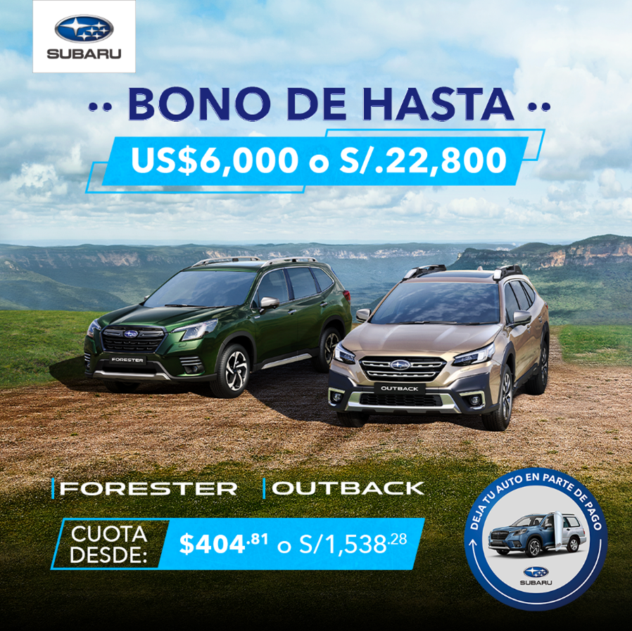 Promociones | Subaru Perú - Subaru Perú