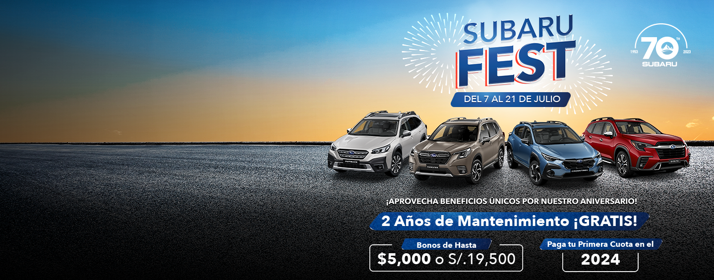 Subaru Perú | Venta de autos y camionetas SUV